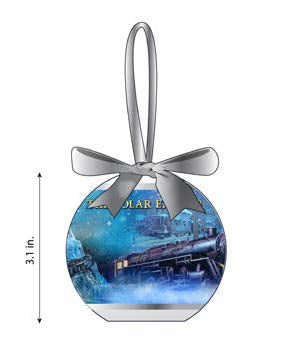 THE POLAR EXPRESS™ Ornament 80 mm Light Up Ball Train – Rail Retail