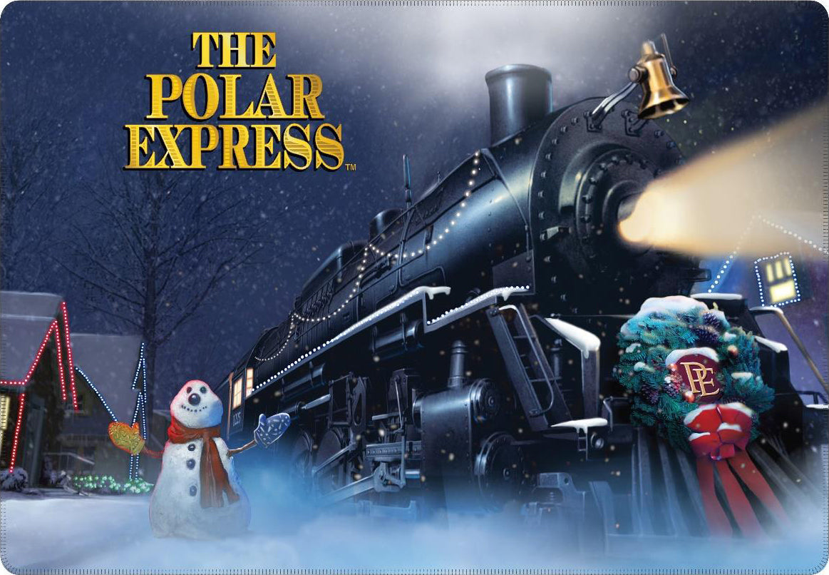 THE POLAR EXPRESS ™ Horizontal Train with Wreath Throw – Rail Retail