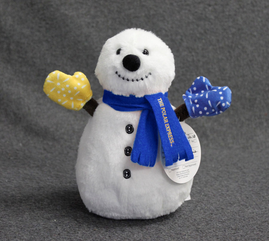 THE POLAR EXPRESS™ Plush Snowman with Blue Scarf – Rail Retail
