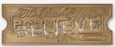 THE POLAR EXPRESS™ Magnet Metal Round Trip Ticket – Rail Retail
