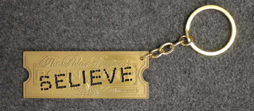 THE POLAR EXPRESS™ Keychain Believe Ticket – Rail Retail